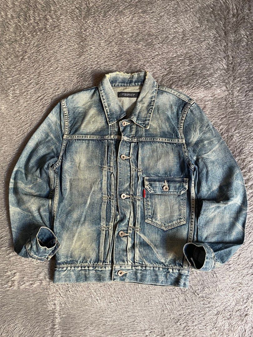 Of the neige-style vintage clothing type 1 denim selvedge trucker ...