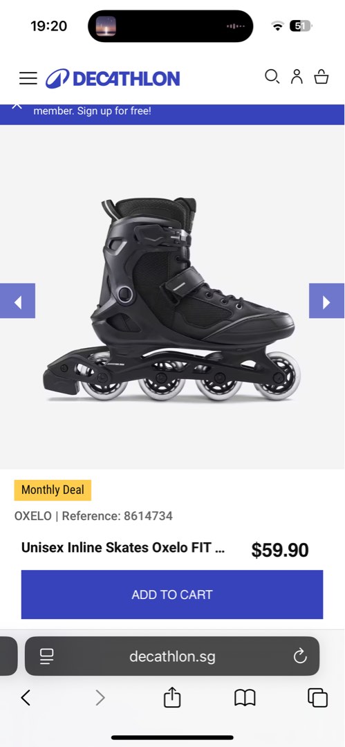 Oxelo Fit 500 Inline Skates - Size 39, Sports Equipment, Sports & Games ...