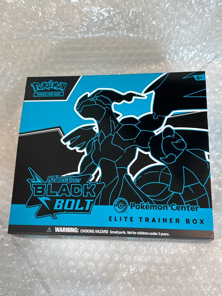 Pokémon Scarlet and Violet Black Bolt Elite Trainer Box ETB Pokémon ...