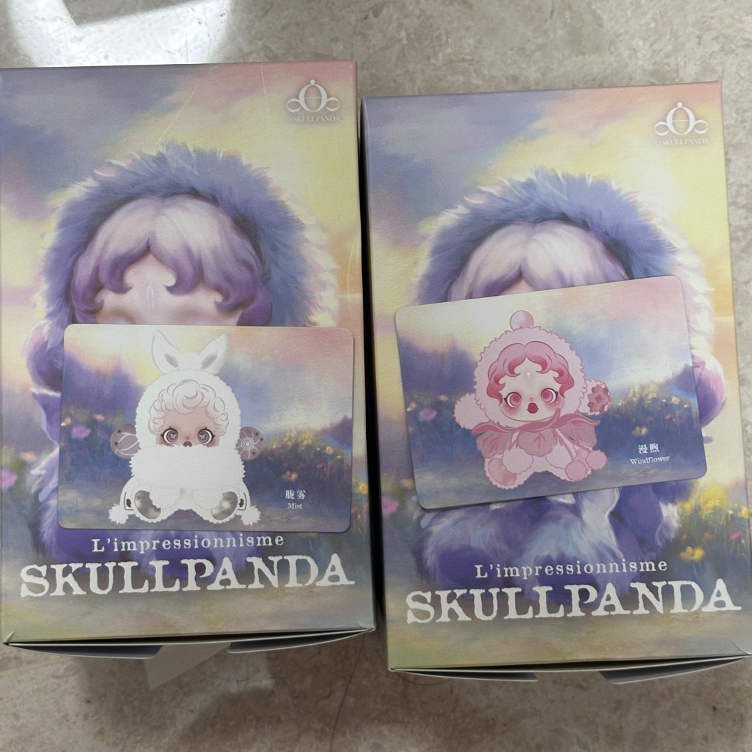 POPMART L'impressionnisme Skullpanda Mist&Wind flower, Hobbies & Toys ...