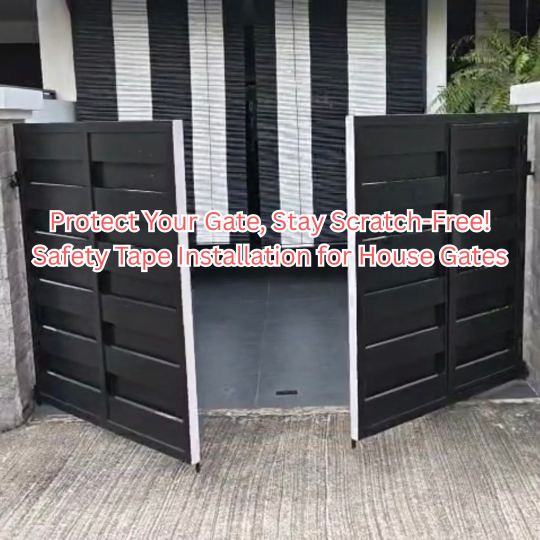 Protect Your Gates, Safety Tape Installation for Gates! on Carousell