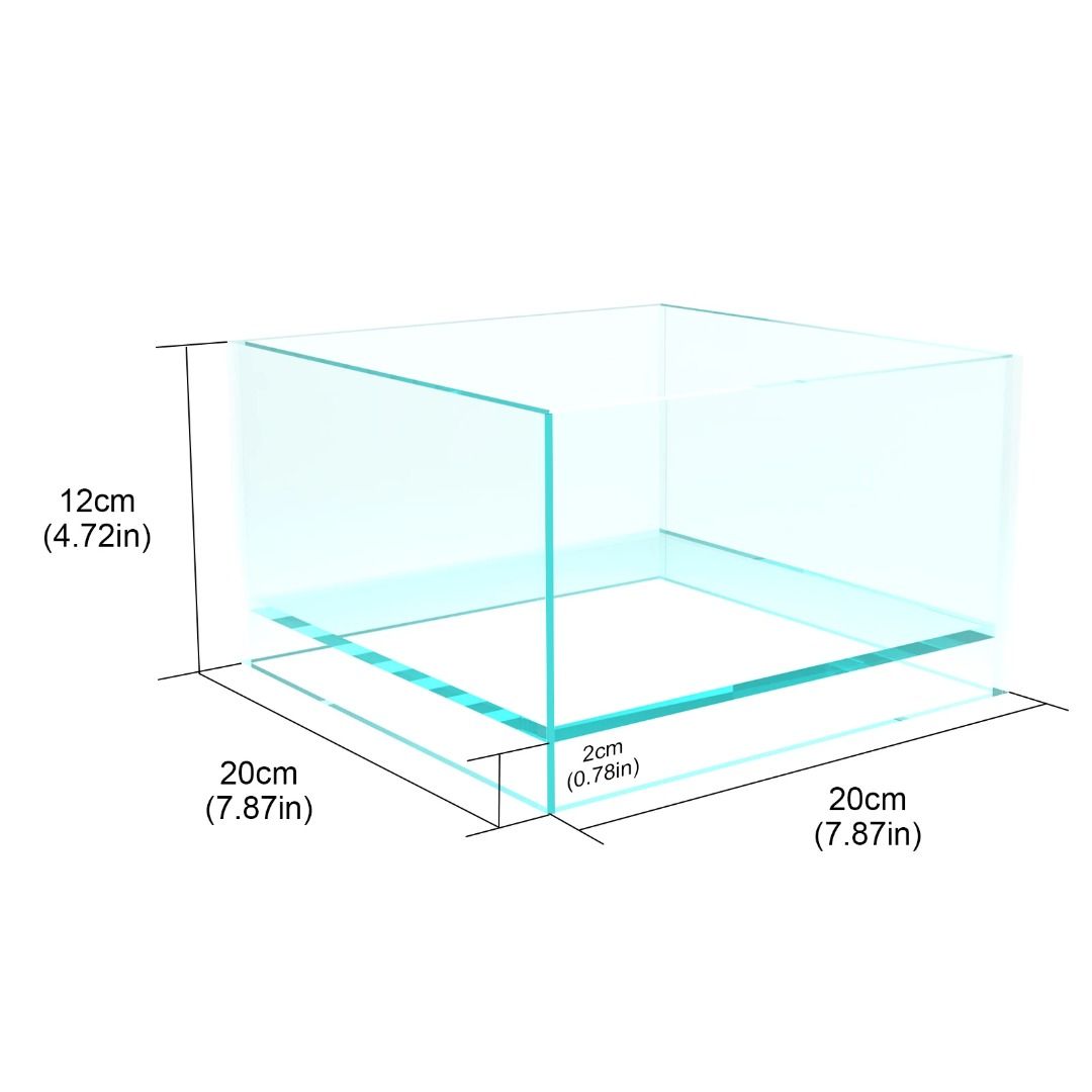 Rimless Low Iron Fish Tank Ultra-White Translucent Glass Verso Series ...