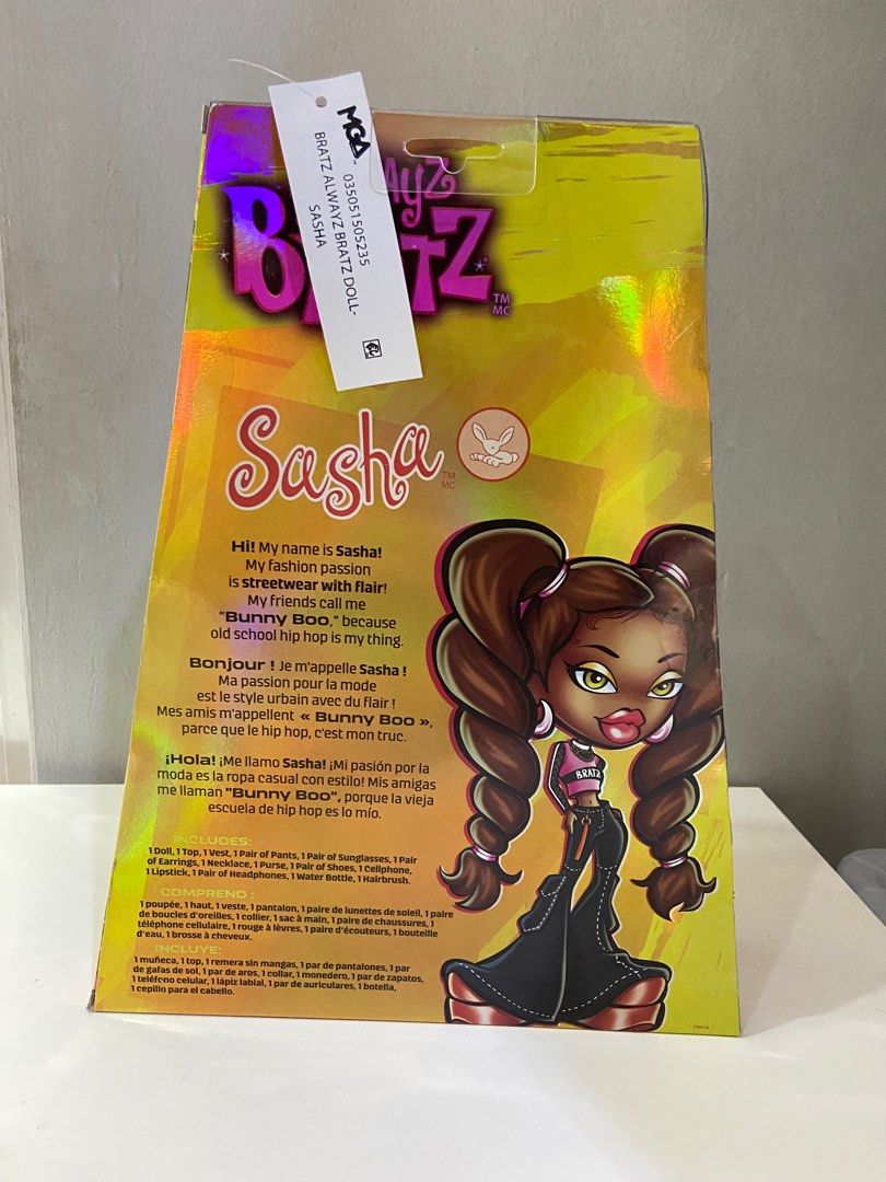 SALE Bratz POSABLE Sasha Fashion Doll with 10 Accessories and Poster ...
