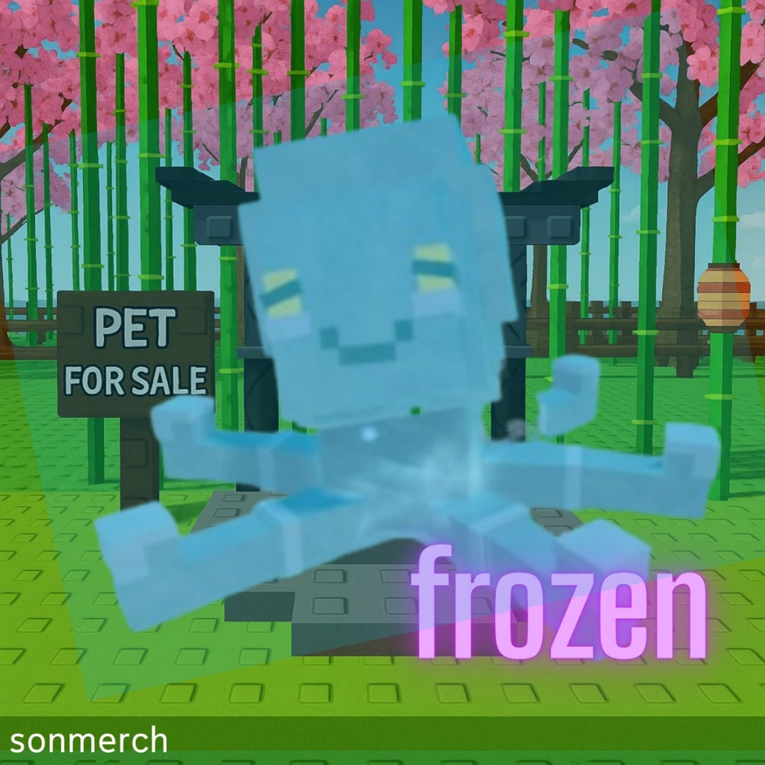 Good Size Roblox Grow a Garden GAG Frozen Mimic Octopus, Video Gaming ...