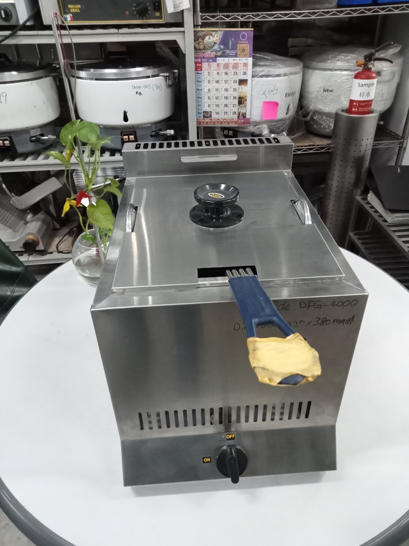 Stainless Steel Table Top Deep Fryer - Gas, Furniture & Home Living ...