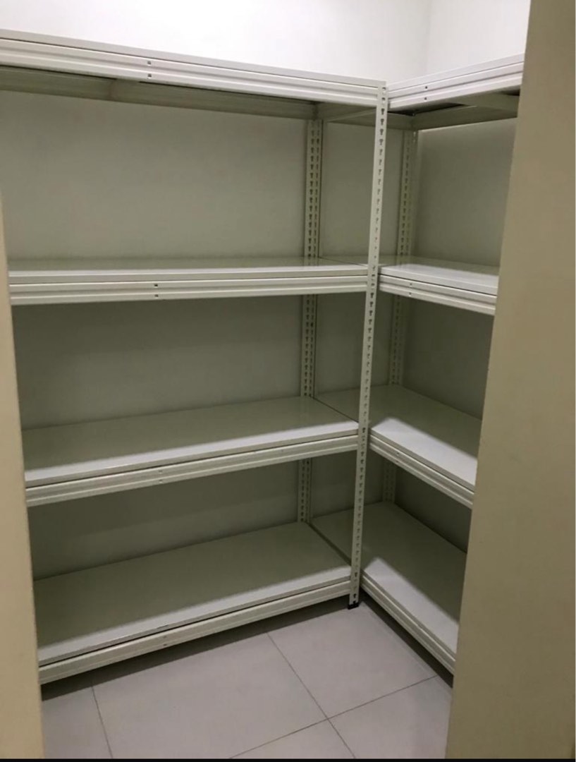 Storage Racks / Corner Shelving Unit - White, Furniture & Home Living, Furniture, Shelves ...