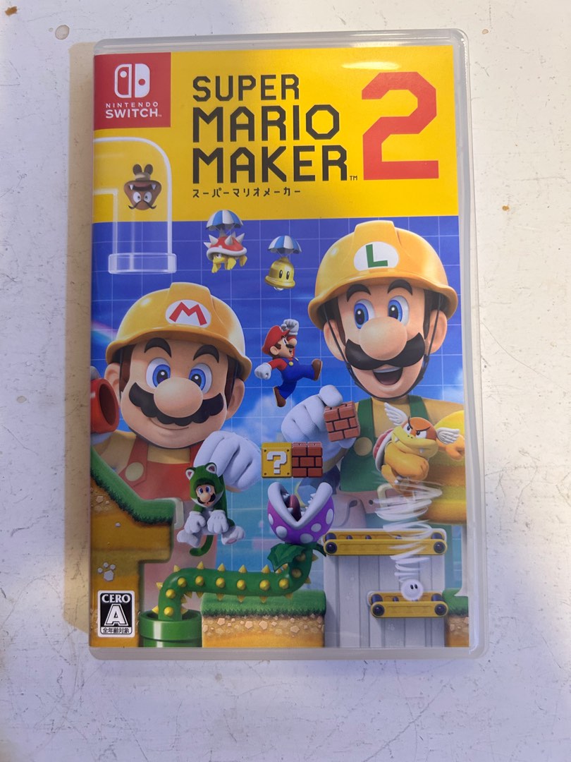 Switch Super Mario maker 2, 電子遊戲, 電子遊戲, Nintendo 任天堂 - Carousell