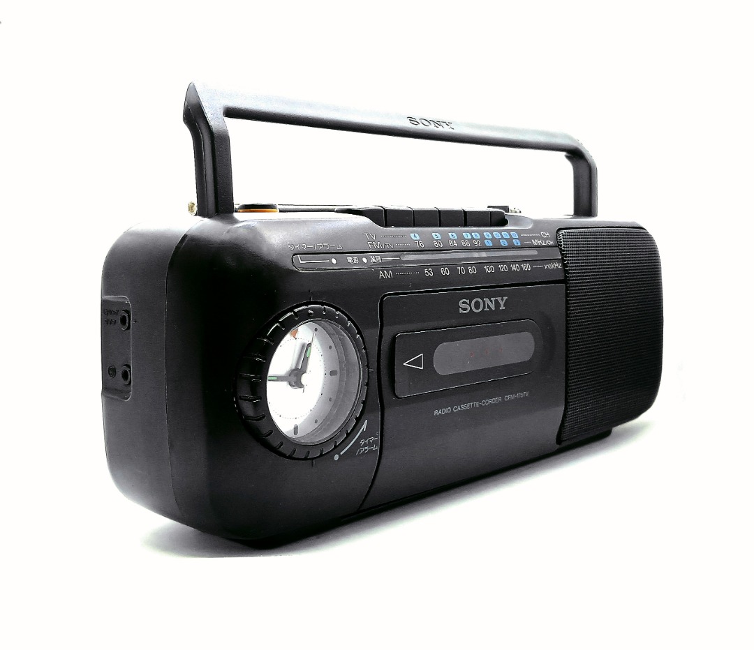 Vintage Sony CFM-175TV Portable Cassette Player/ mini Boombox with ...
