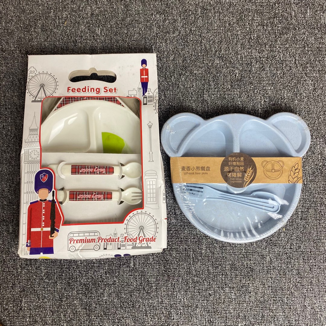 2 BABY GIFT SET FEEDING SET BABY ALAT MAKAN BAYI BABY SCOTS KONDISI ...