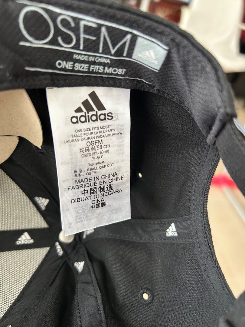 Adidas OSFM Black Cap, Men's Fashion, Watches & Accessories, Caps ...