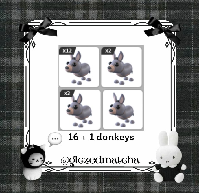 Adopt Me Donkey Mega Bundle (UNMADE MEGA), Video Gaming, Gaming ...