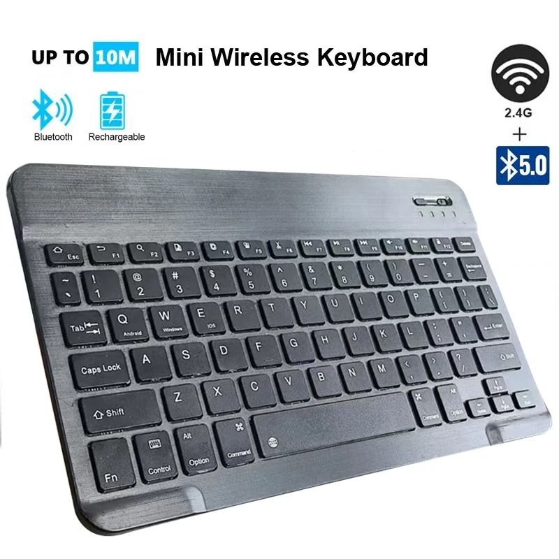 Bluetooth Wireless Keyboard Mini Keyboard For MacBook iPad 2.4G ...