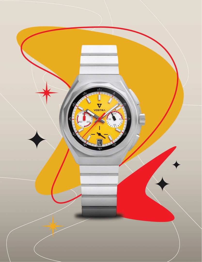 Brand New Vostra Design Vector Electro Yellow, Men's Fashion, Watches ...