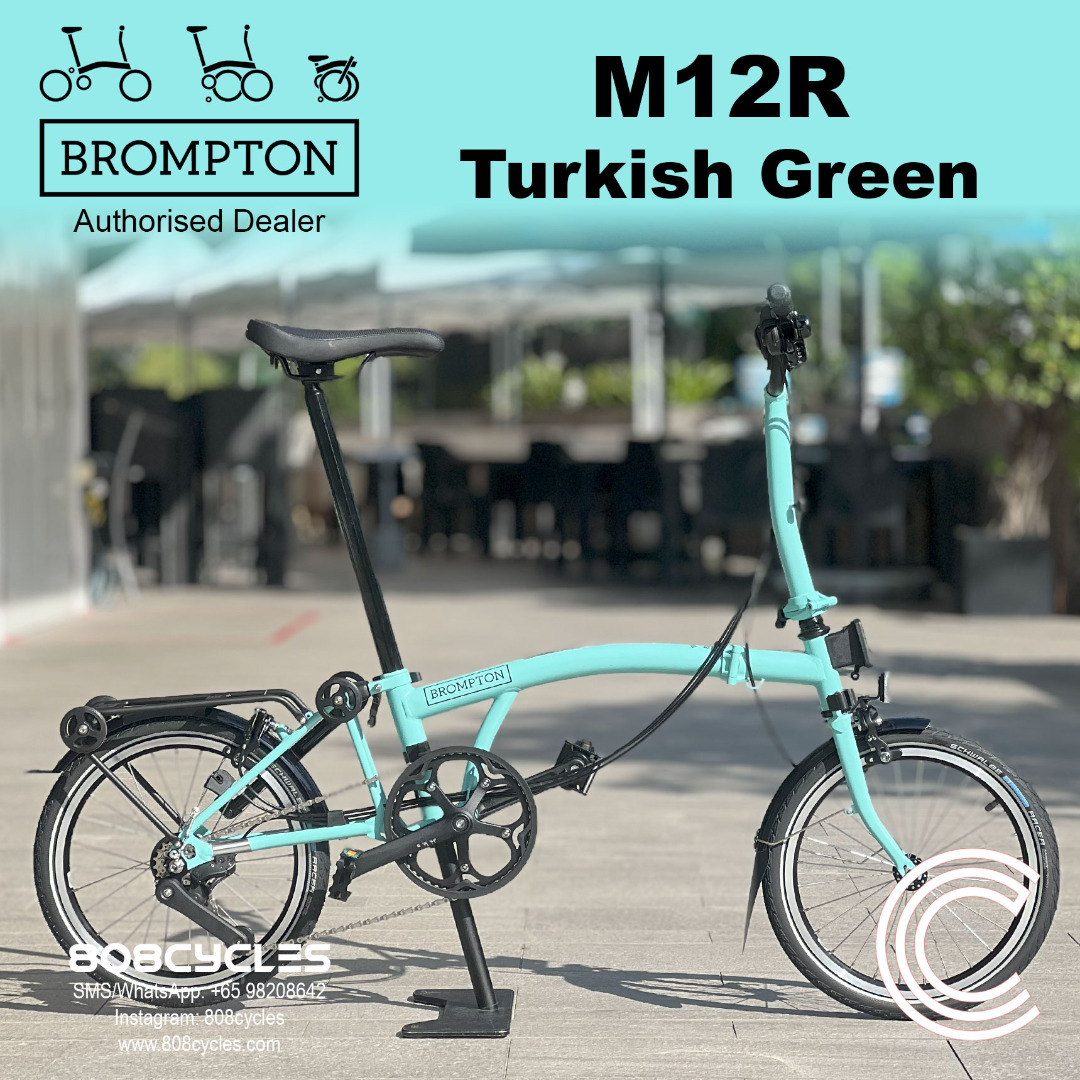 BROMPTON C Line Explore M12R TURKISH GREEN, Sports Equipment, Bicycles ...