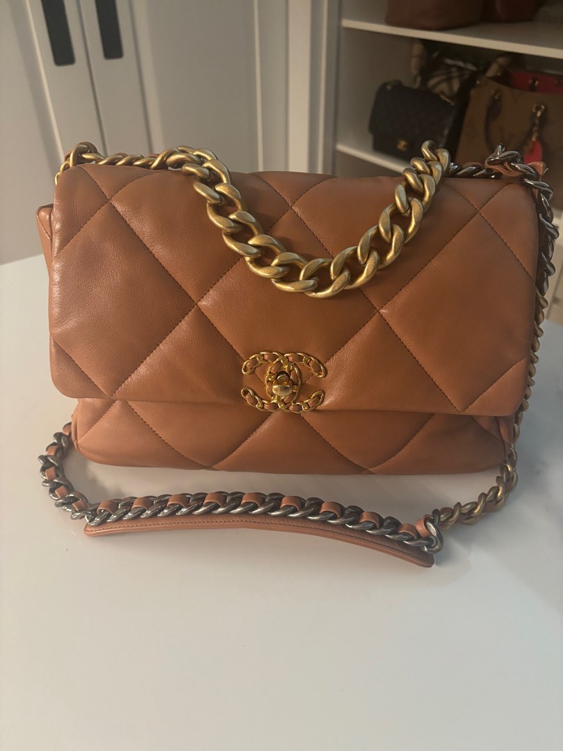 Chanel C19 Caramel Medium, Luxury, Bags & Wallets on Carousell
