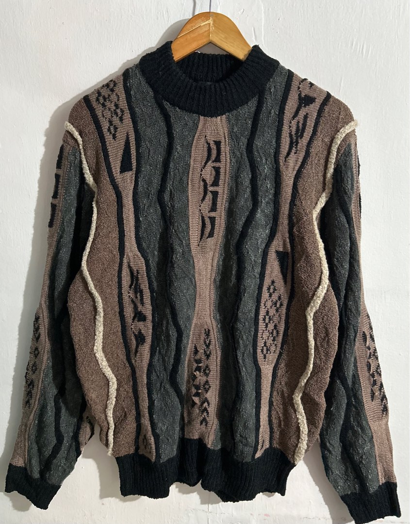 Clover pigeon multi muted color textured embossed pattern coogi vibes ...