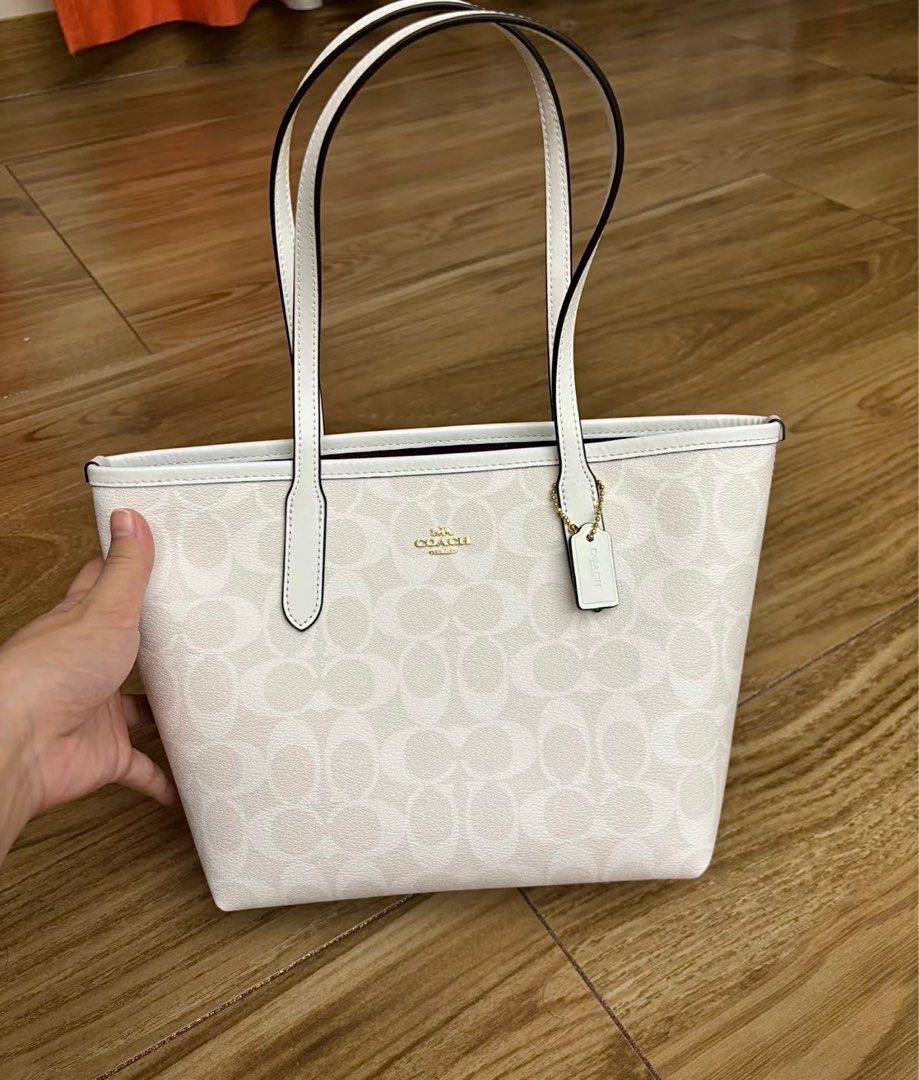Coach mini city tote bag 23, Luxury, Bags & Wallets on Carousell