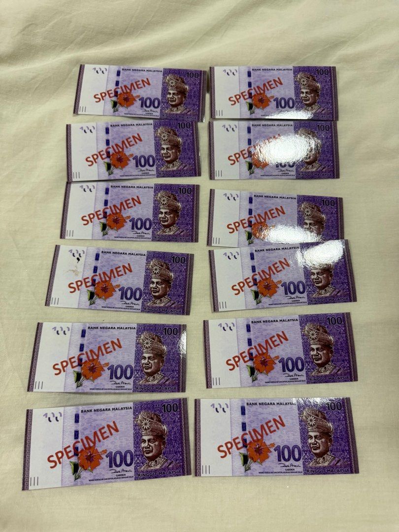 Duit kertas contoh specimen RM 50, Furniture & Home Living, Home Decor ...