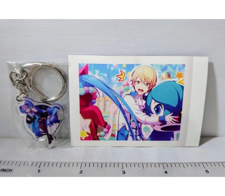 Hatsune Miku acrylic + photo card - Official anime / vocaloid ...