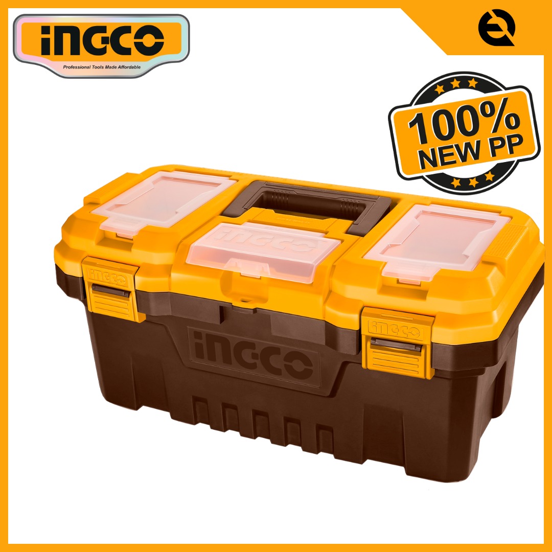 INGCO PLASTIC STORAGE TOOL BOX WITH ORGANISER, Furniture & Home Living ...