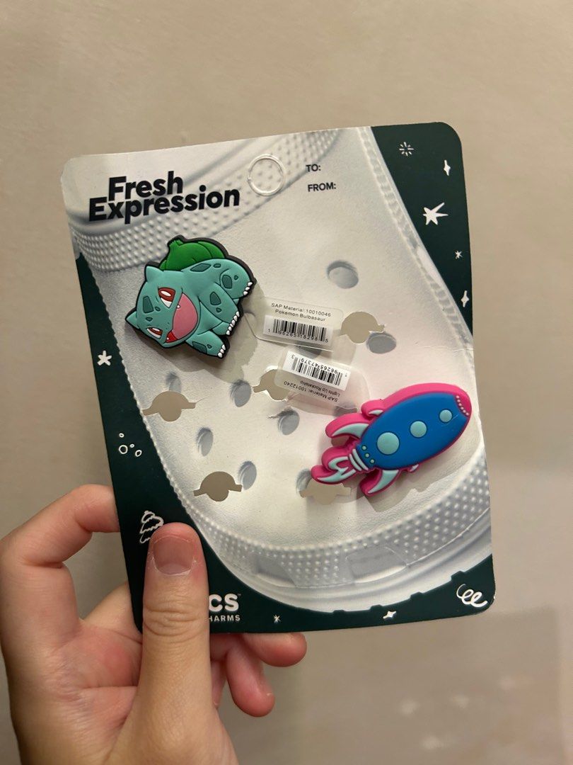 Instock authentic Crocs Jibbitz decorative charm - pokemon bulbasaur ...