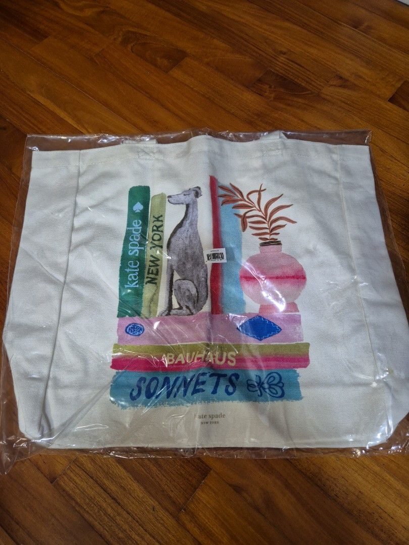 Kate Spade Book Print Tote Bag - Brand New, Luxury, Bags & Wallets on ...