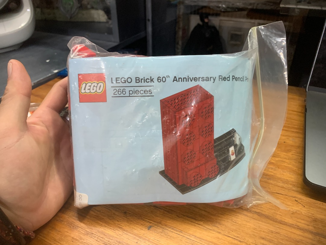 LEGO 60TH ANNIVERSARY RED PENCIL POT, Hobbies & Toys, Toys & Games on ...