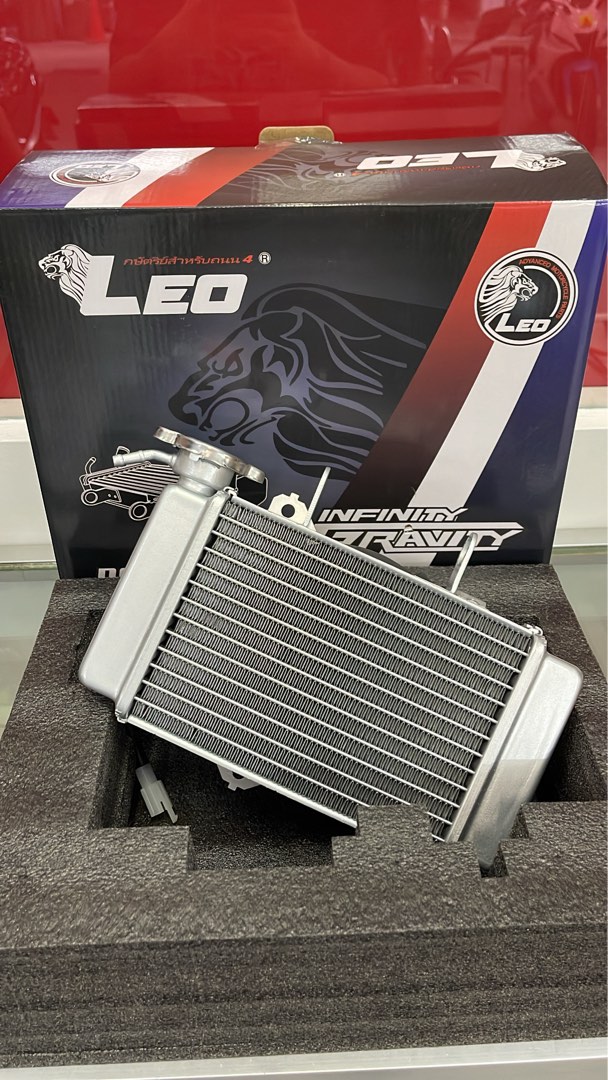 Leo racing radiator with big fan (SPARK), Motorcycles, Motorcycle ...