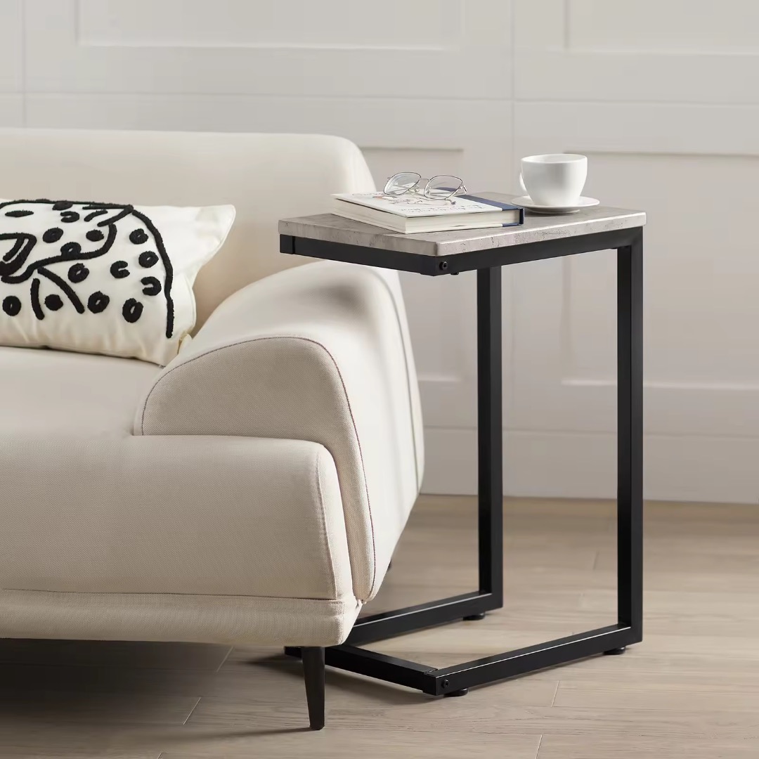 Living Room Side Table | Rolling Sofa Snack Table | Small Bedside Work ...