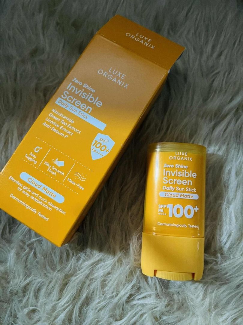 LUXE ORGANIX Zero Shine Invisible Screen Daily Sun Stick SPF 100 17g ...