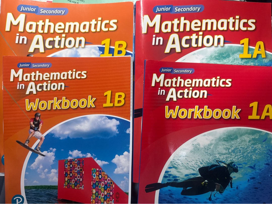 Mathematics in Action 1A 1B Textbook + Workbook, 興趣及遊戲, 書本 & 文具, 教科書 ...