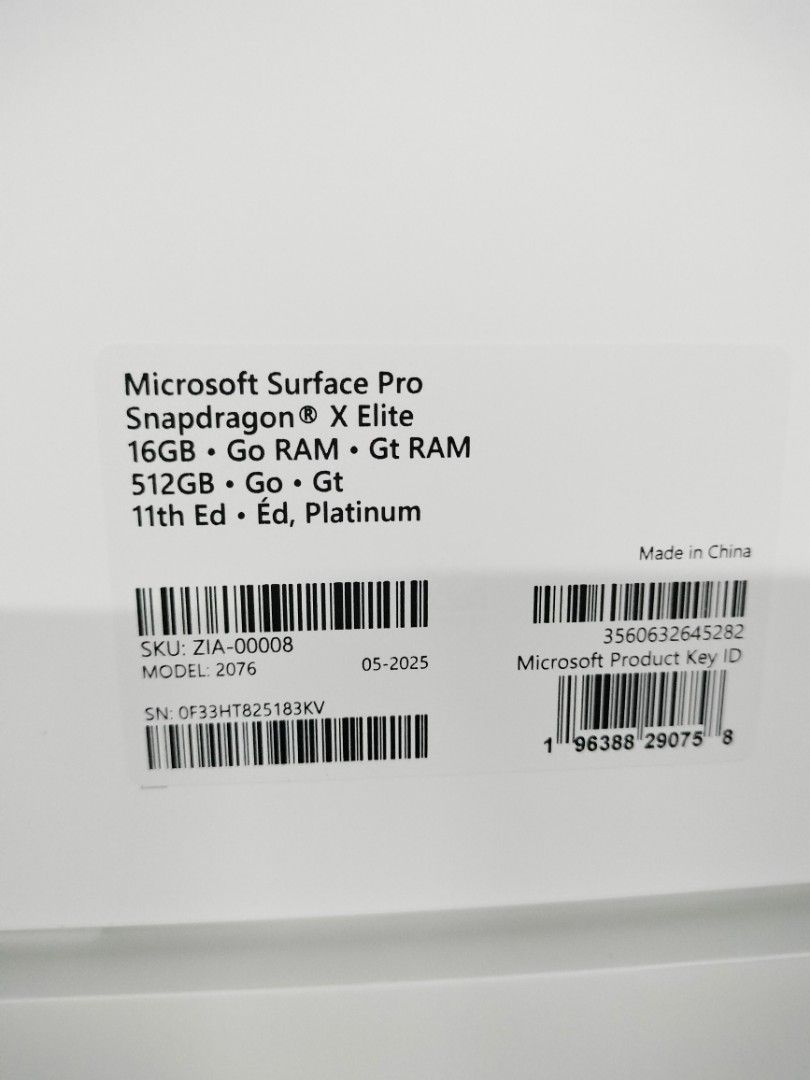 Microsoft Surface Pro-11 Snapdragon Co-Pilot+PC ( X-Elite/16gb/512gb ...