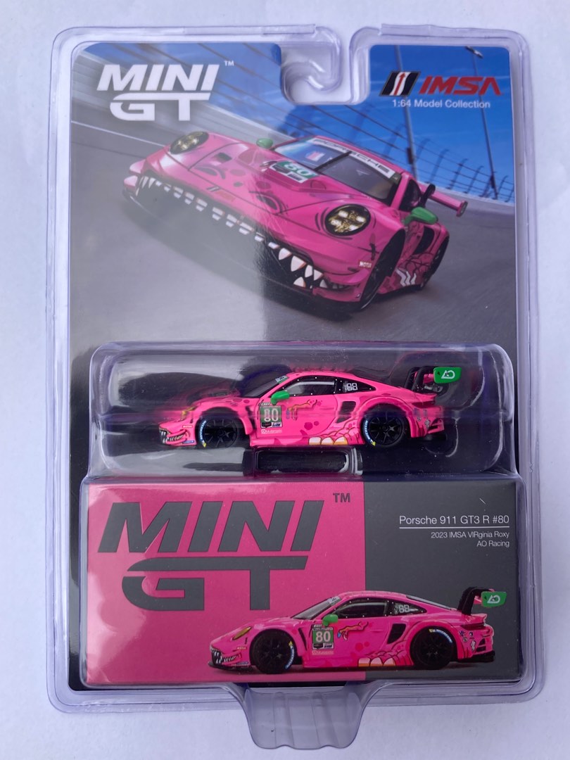 Mini GT 1:64 Porsche 911 GT3 R 80 AO Racing 2023 IMSA Virgina Roxy LHD ...
