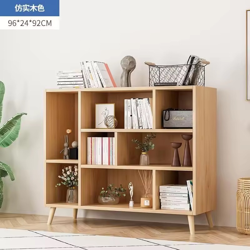 Multi-Cubby Book Storage Shelf | Wooden Display Bookcase Cabinet ...