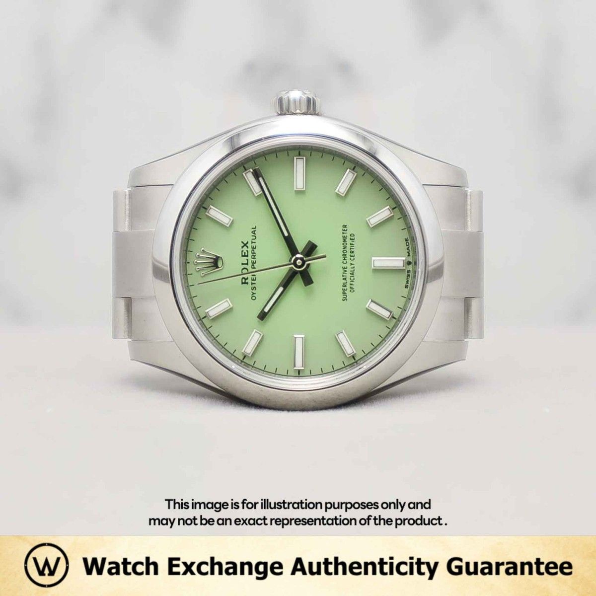 New Jul 2025 Rolex Oyster Perpetual Oyster 277200 Pistachio Green Dial ...