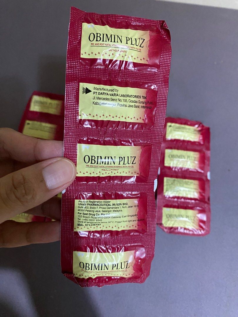 Obimin Pluz (23 capsules), Health & Nutrition, Health Supplements ...