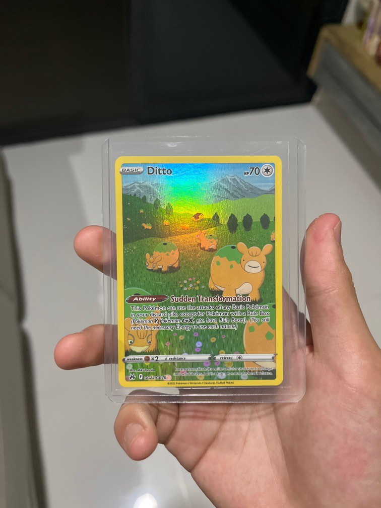 Pokemon TCG - Ditto AR, Hobbies & Toys, Toys & Games on Carousell