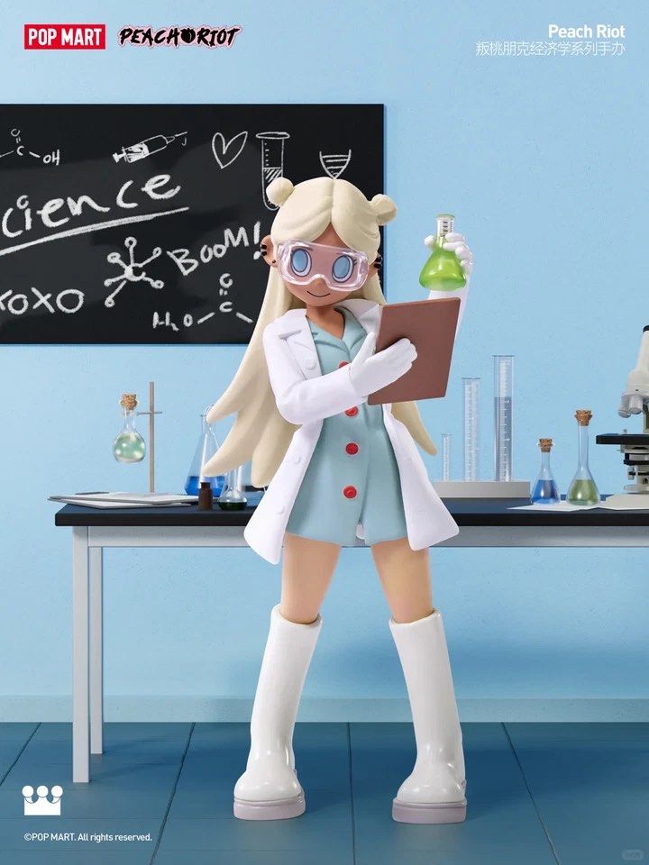 Pop Mart Peach Riot Rush Hour Series: Poppy - Scientist, Hobbies & Toys ...