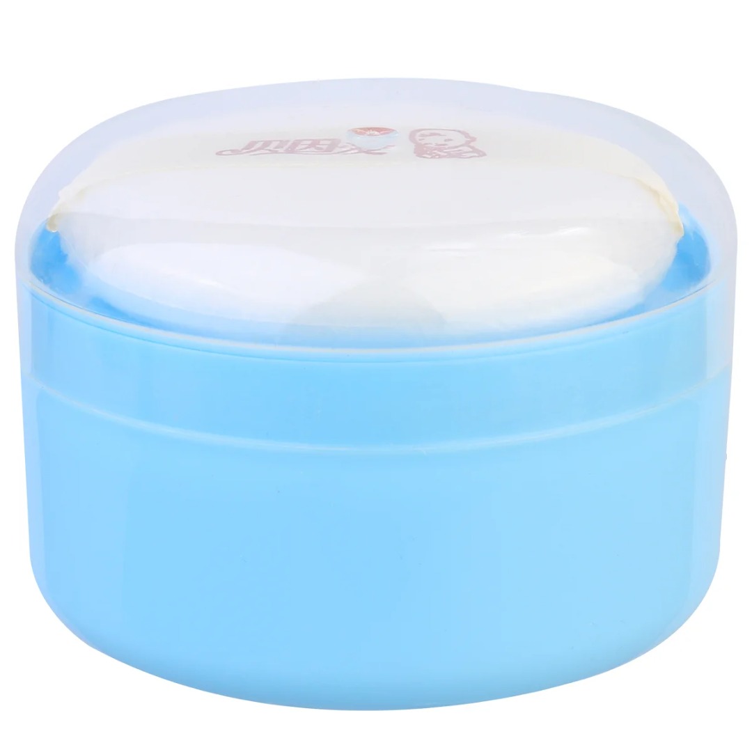 Portable Baby Powder Puff Box Talcum Container Case Puff Makeup Body ...