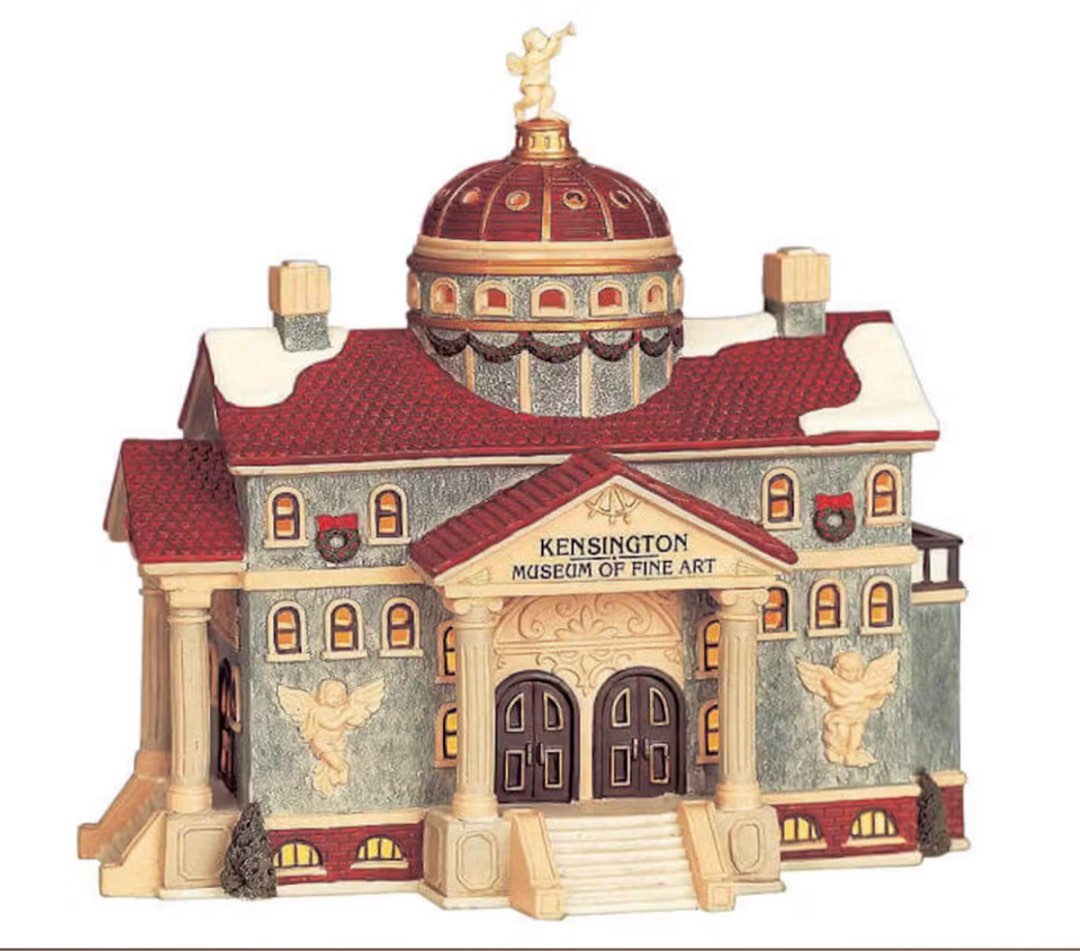 Rare Vintage Retired Lemax Hearthside Village Kensington Art Museum ...