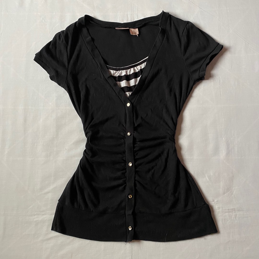 Samantha Stuart Coquette Milkmaid Babydoll Top, Women's Fashion, Tops ...