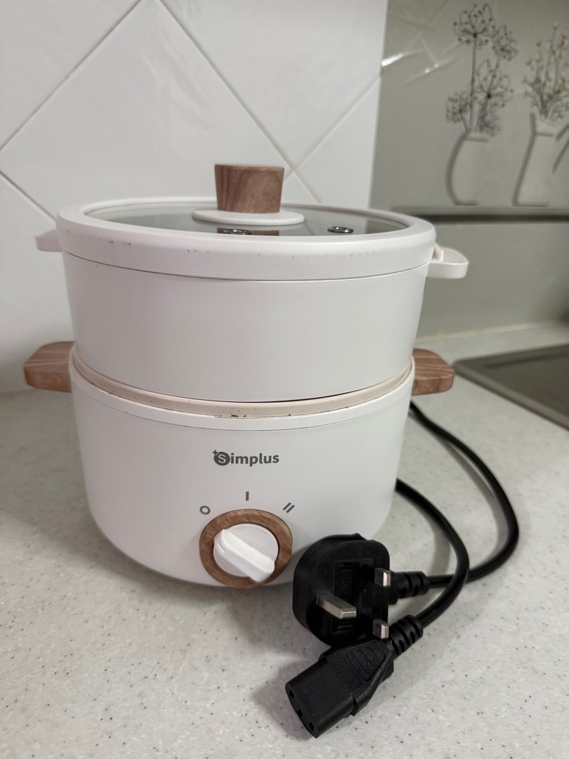 Simplus Electric Steamer Cooker non-stick, TV & Home Appliances ...