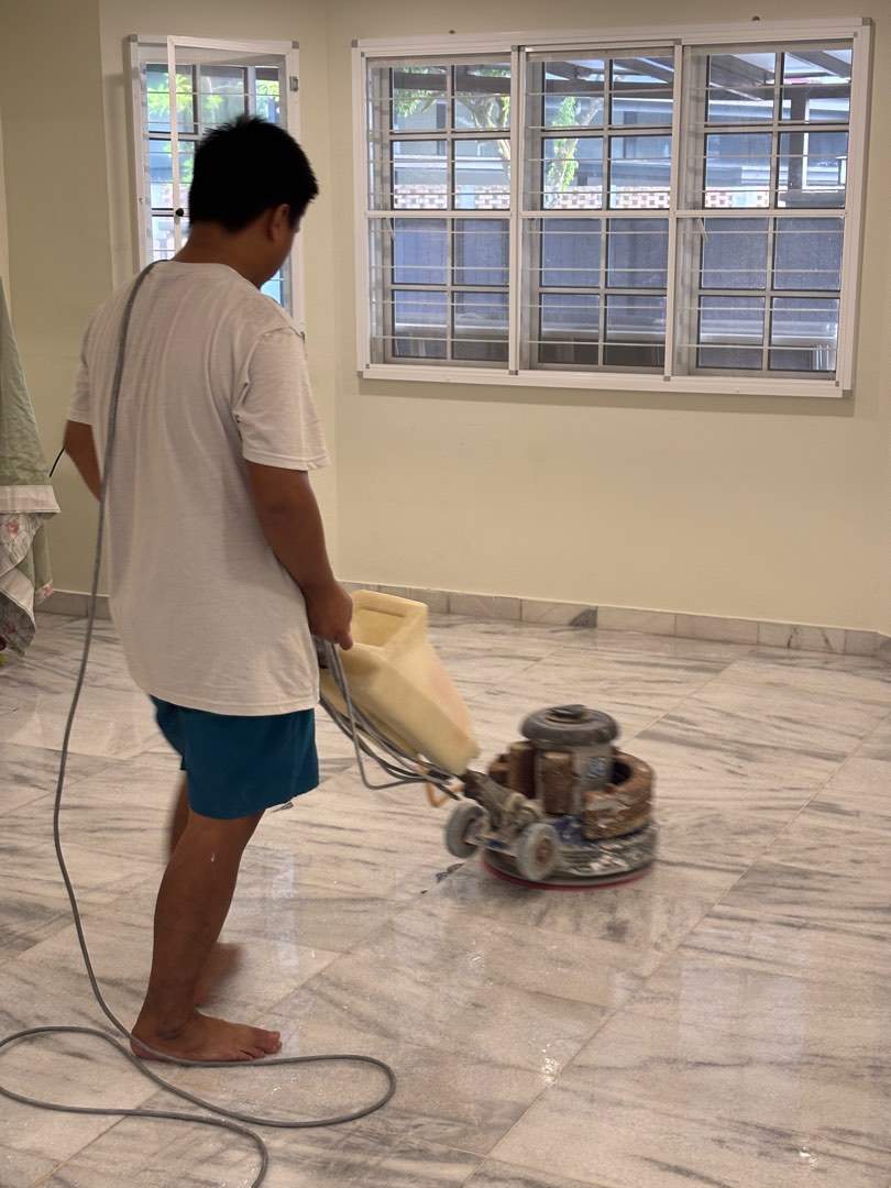 Slab marble polishing, Furniture & Home Living, Home Improvement ...