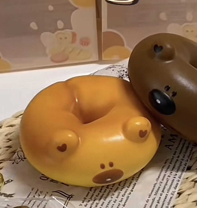 Teddy Bear Bagel, Hobbies & Toys, Toys & Games on Carousell