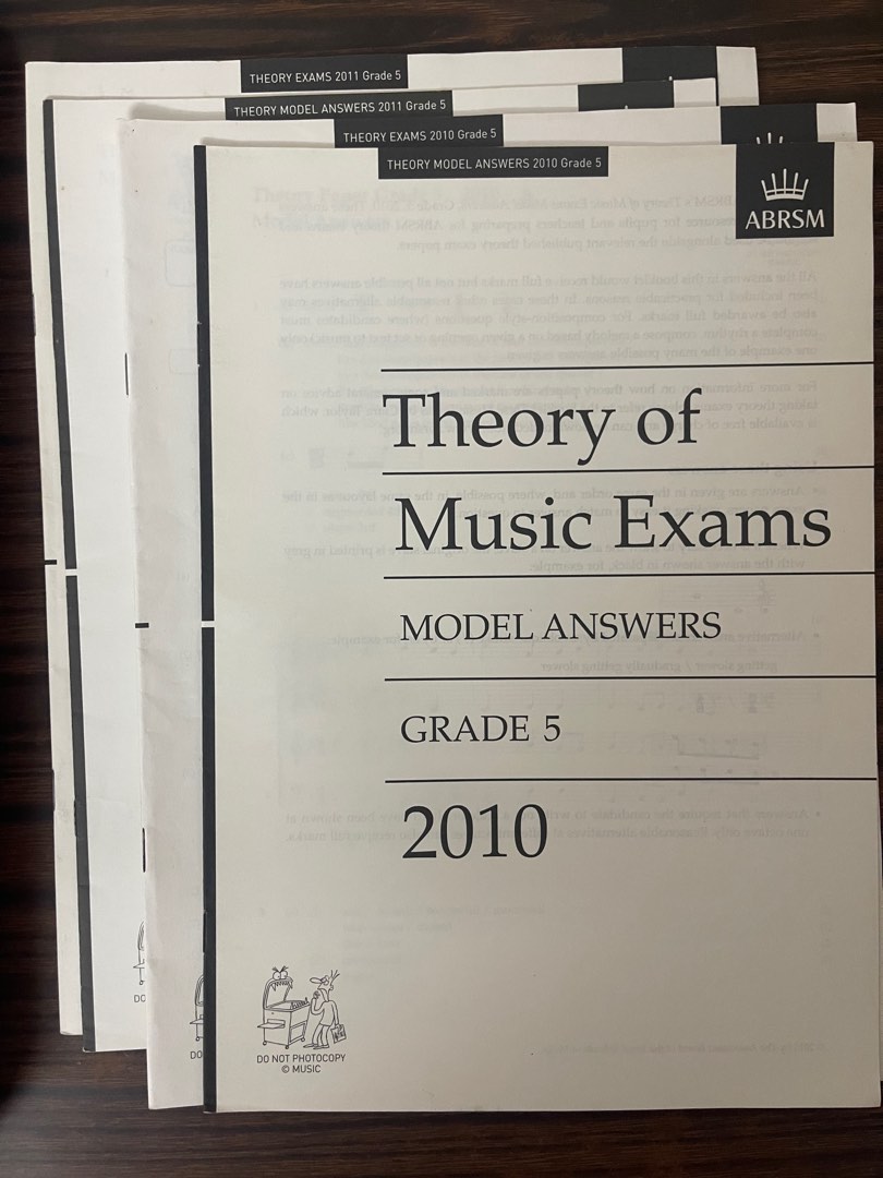 2010-2011 5級樂理 grade 5 theory 試題, 興趣及遊戲, 書本 & 文具, 教科書 - Carousell