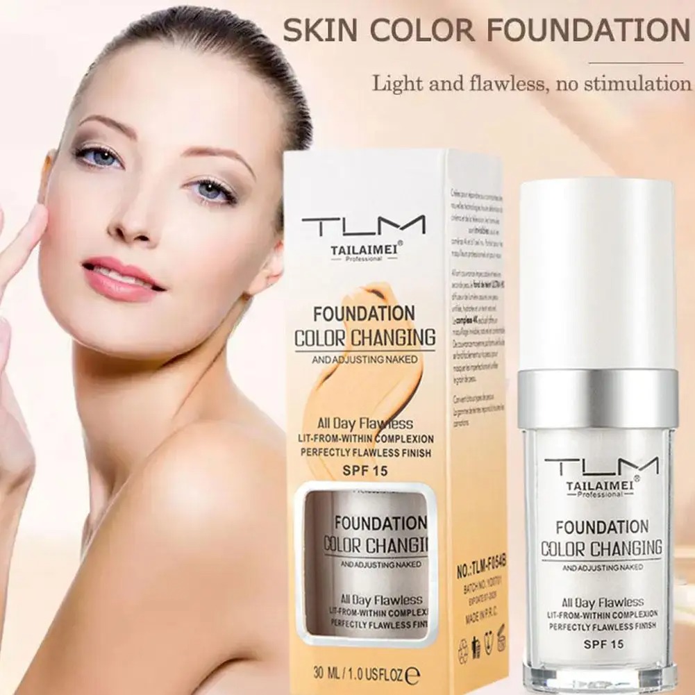 30ml Colour Changing Mature Skin Foundation Portable Waterproof ...
