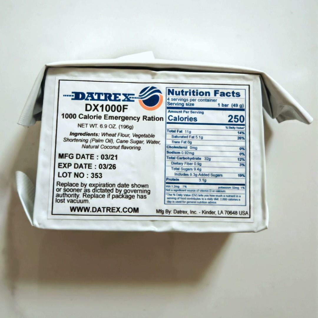 4 sealed packs for $200: U.S. imported Datrex compressed biscuits ...