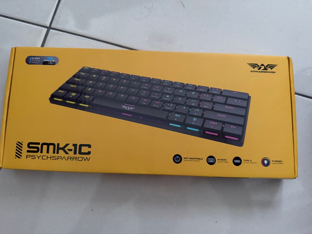 Aramanggeddon SMK 1C keyboard, Computers & Tech, Parts & Accessories ...