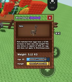 Roblox Grow a Garden GAG Brontosaurus, Video Gaming, Gaming Accessories ...