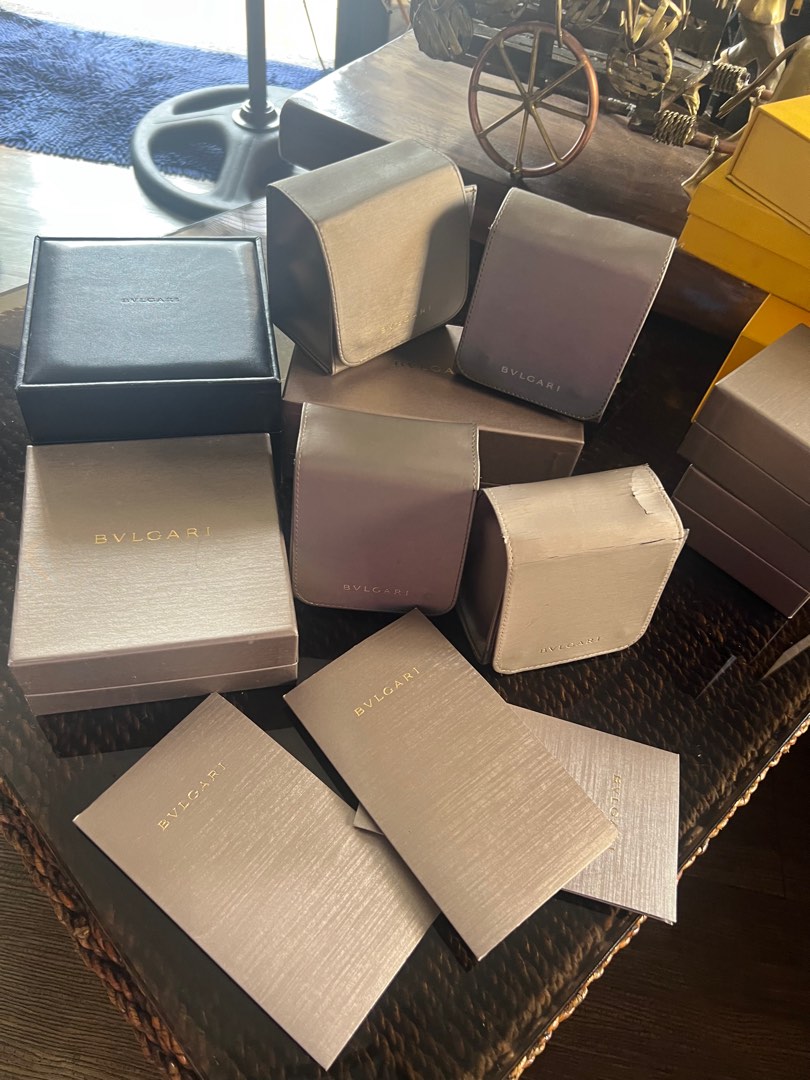 Bvlgari watch pouch and boxes et., Luxury, Accessories on Carousell